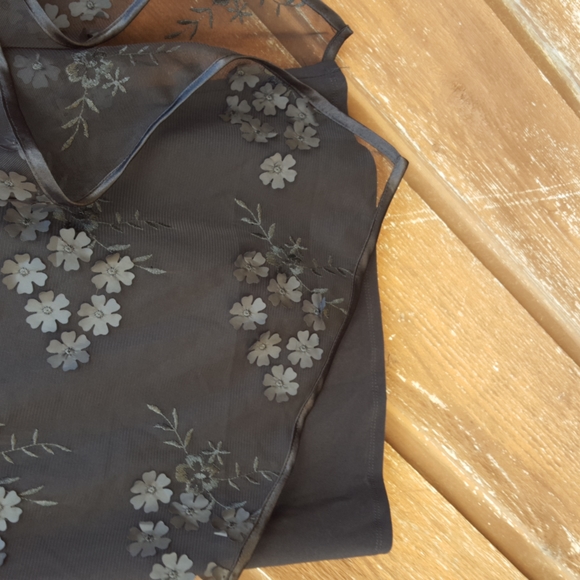 MSK | Tops | Nwt Beautiful Msk Asymmetrical Top W Chiffon Overlay And ...